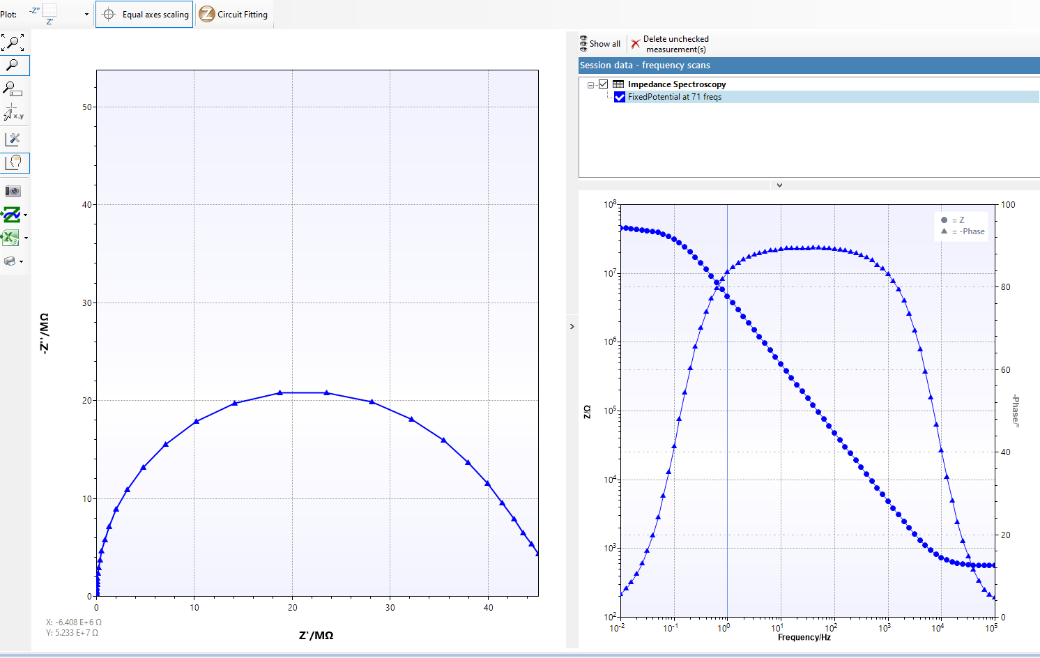Bode and Nyquist Plot - PalmSens