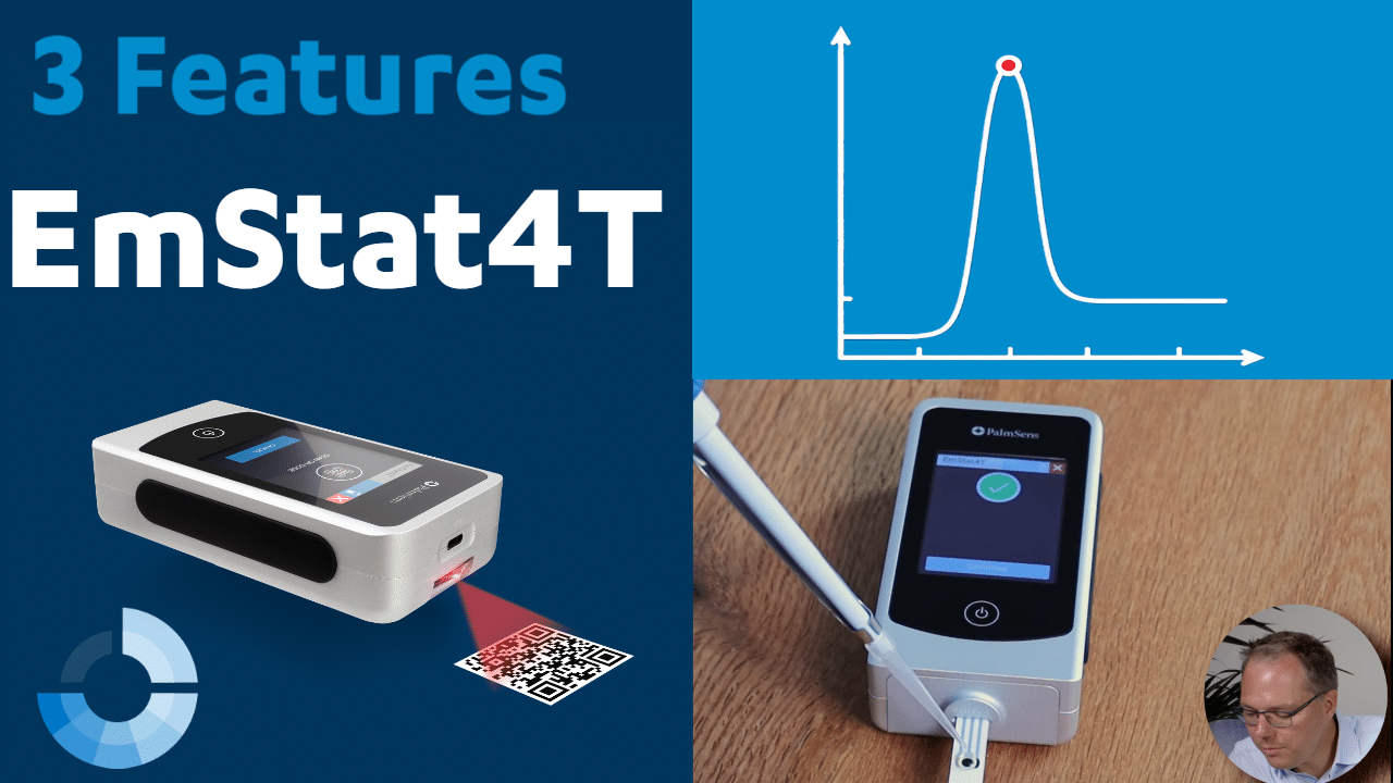 Scan QR codes, enable Drop Detection and Peak Search with the EmStat4T ...